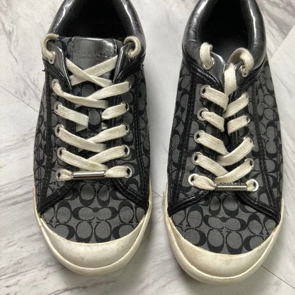 Coach | Shoes | Coach Canvas C Pattern Sneakers | Poshmark
